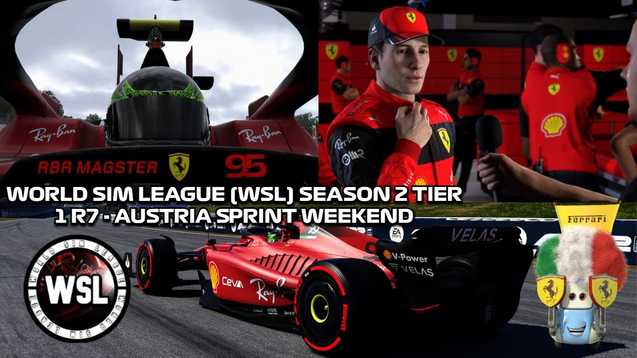 WORLD SIM LEAGUE (WSL) S2 TIER 1 R7 - AUSTRIA SPRINT WEEKEND - YouTube