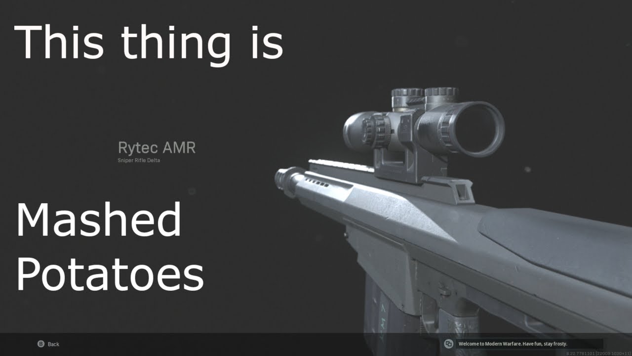 Modern Warfare, but this new sniper is a potato masher - YouTube