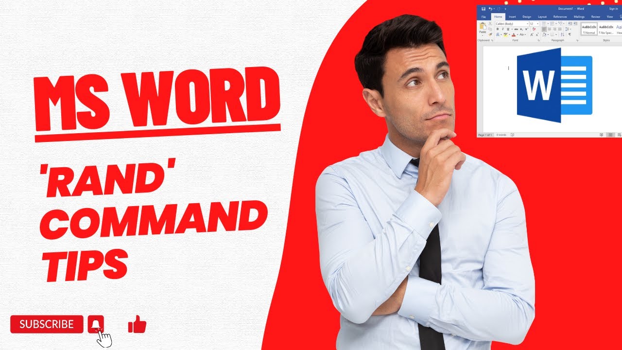 MS WORD RAND COMMAND II By FCA II Mishra Sir #viral #viralreels #explorepage#explore#msword# ...