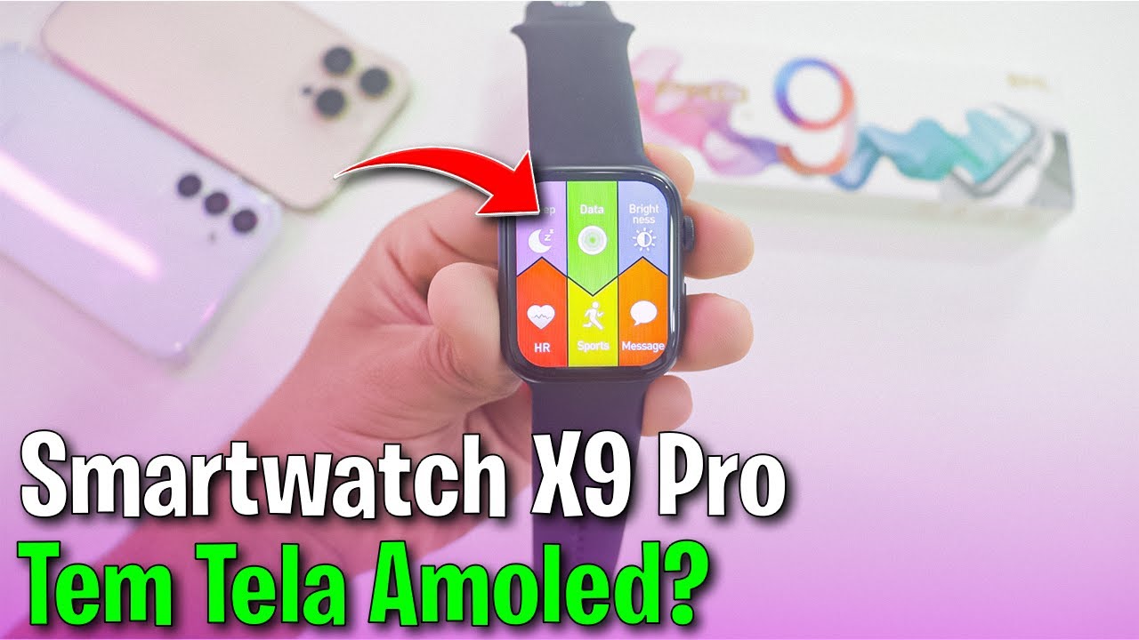 Smartwatch X9 PRO tem TELA AMOLED? - YouTube
