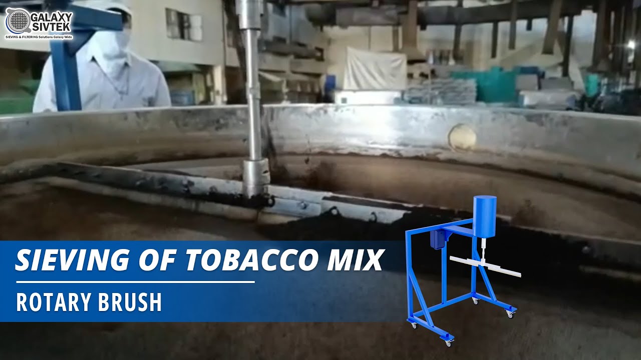 Sieving tobacco mix with a customized Sivtek Vibro Separator - YouTube