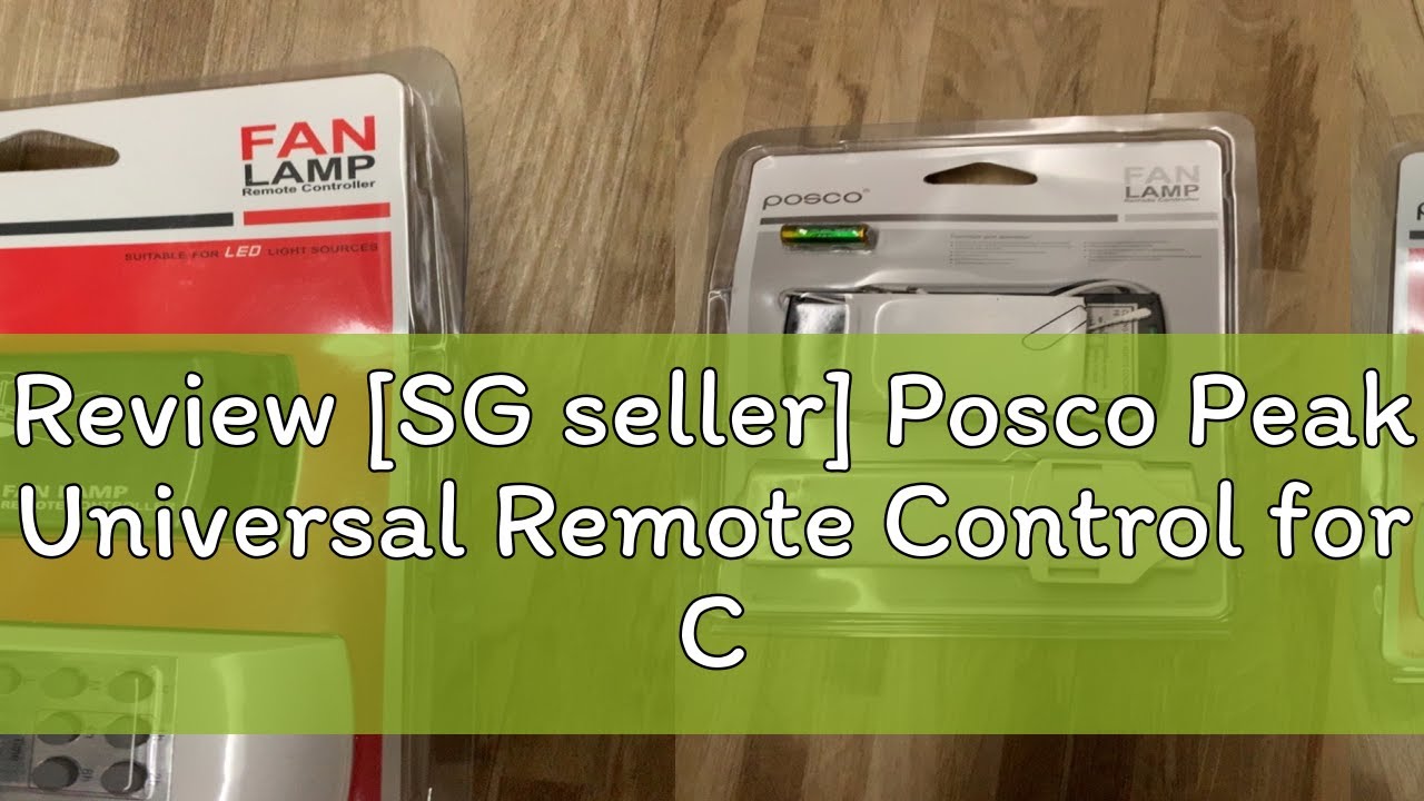 Review [SG seller] Posco Peak Universal Remote Control for Ceiling Fan ...