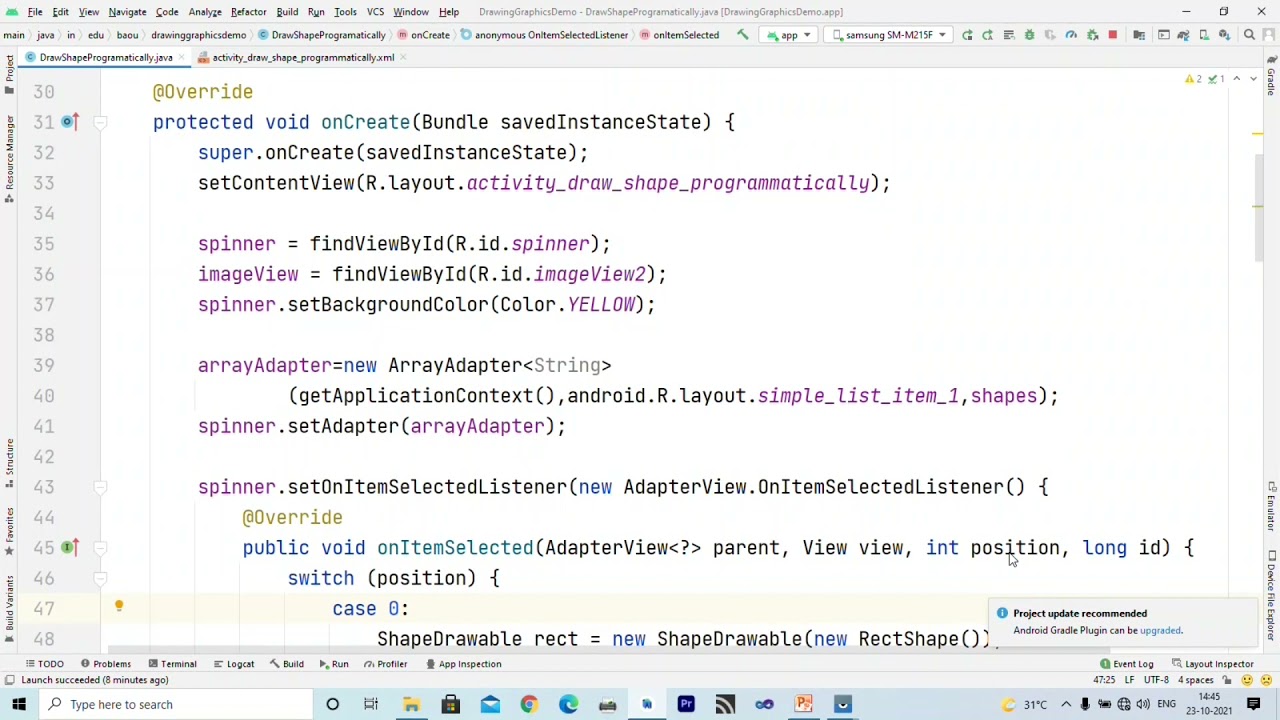Shape Drawable Demonstration - YouTube