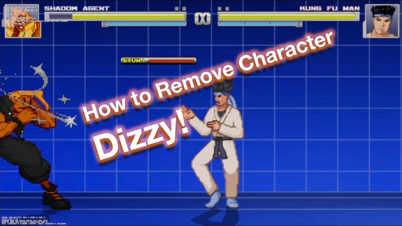 How to remove MUGEN Character Dizzy or Stun. (MUGEN Tutorial) - YouTube