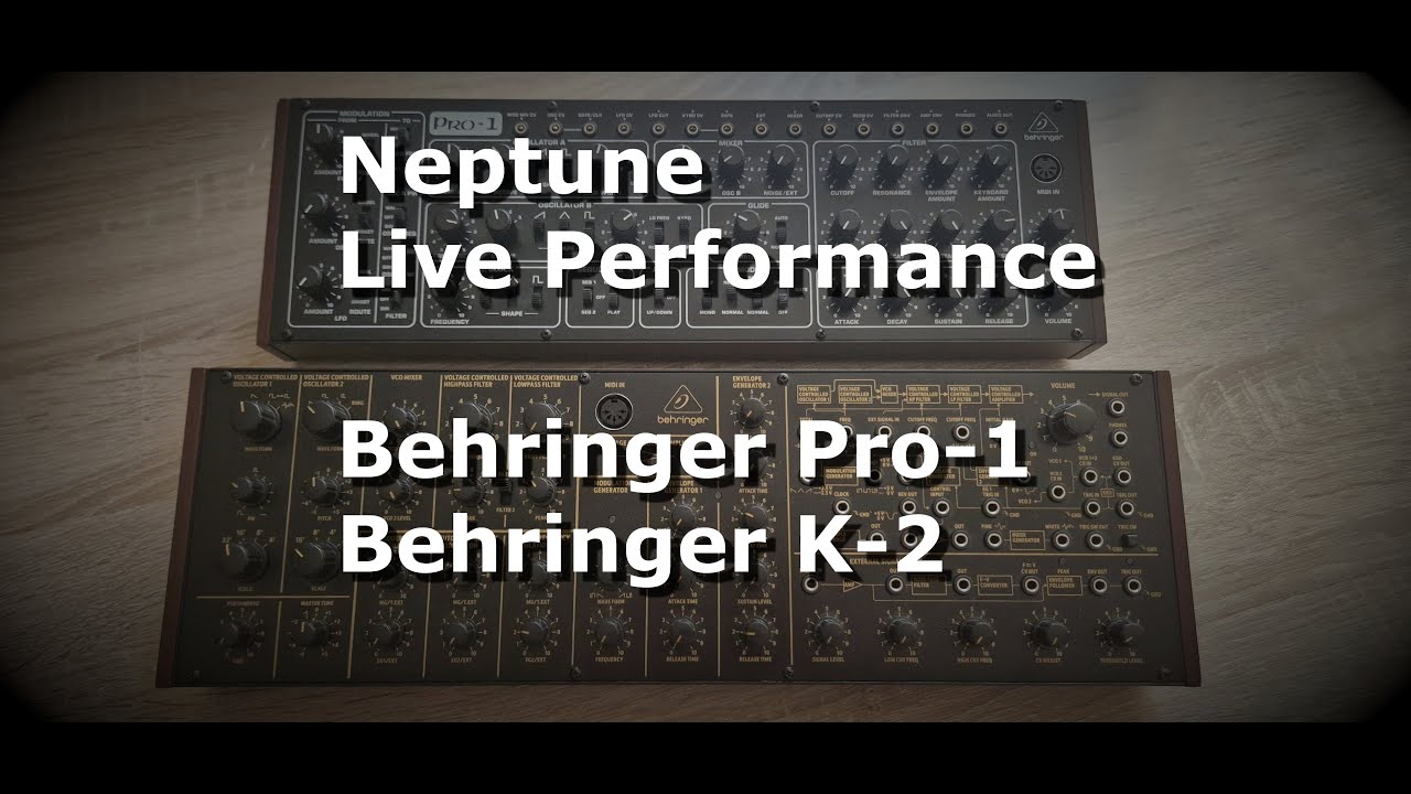 Neptune - Live Performance Behringer Pro-1 + Behringer K-2 in Renoise - YouTube