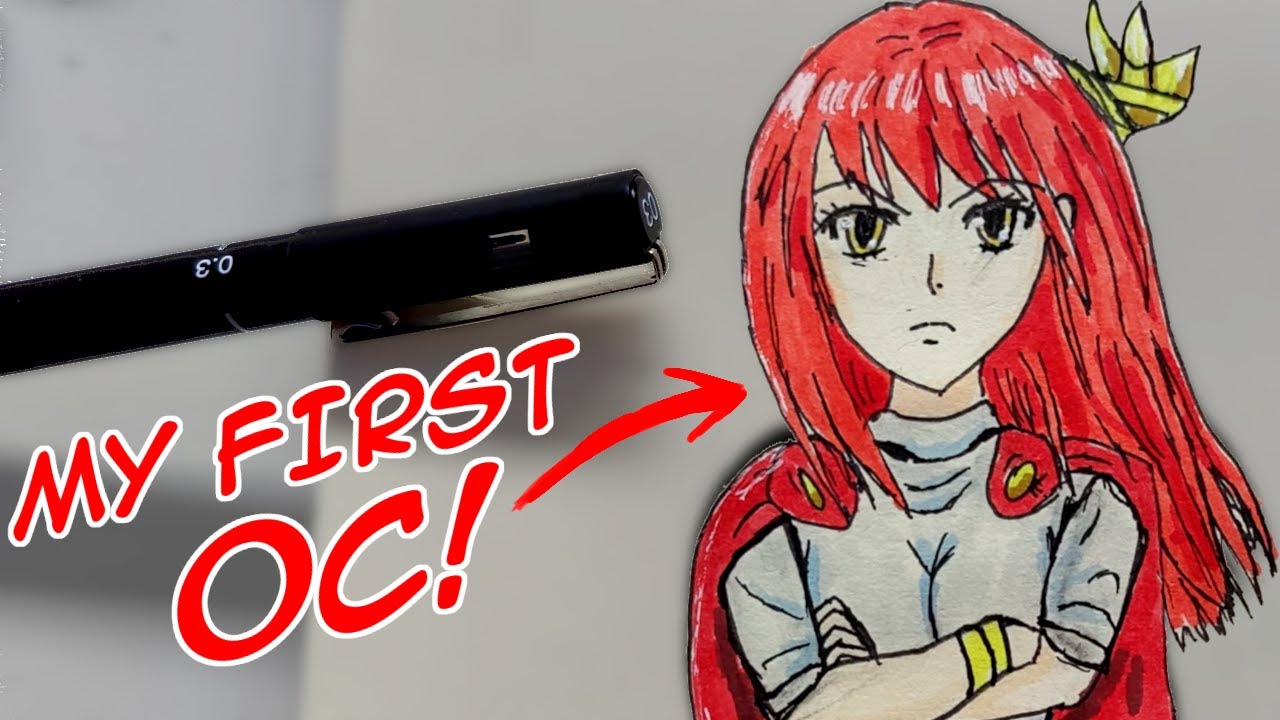 Drawing anime girl in Gunbuster pose! - YouTube