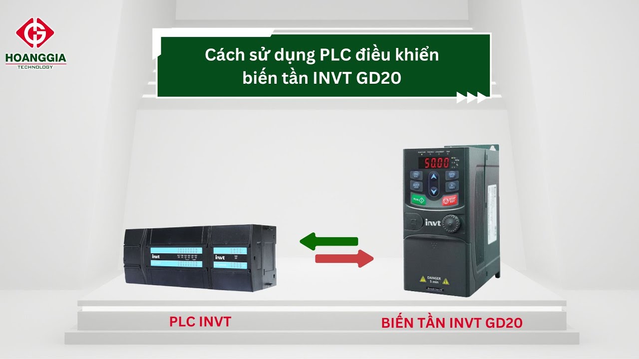 Thiết lập PLC INVT điều khiển biến tần INVT GD20 - YouTube