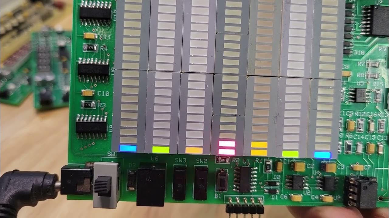 7 Band Audio Spectrum Analyzer (msgeq7) - YouTube
