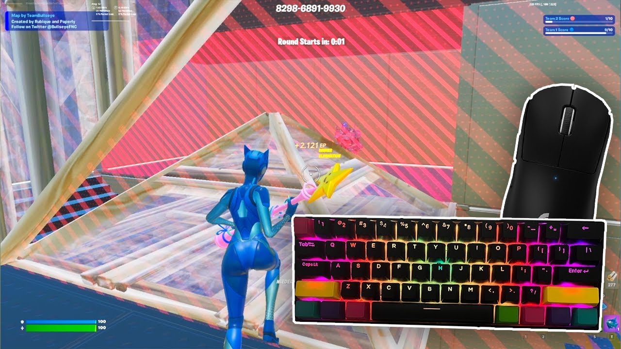 [ SMOOTH ] ASMR Fortnite Mechanical Keyboard Sounds 1vs1 Gameplay 💤 ...