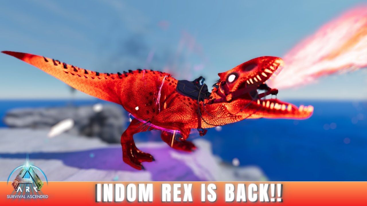 Abyssal Indominous Rex Ark Survival Ascended Moded - YouTube