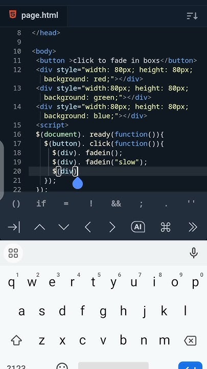 jQuery in 60 second fade in #shorts #jquery #fadein #function #div # ... jQuery in 60 second fade in #shorts #jquery #fadein #function #div # ...