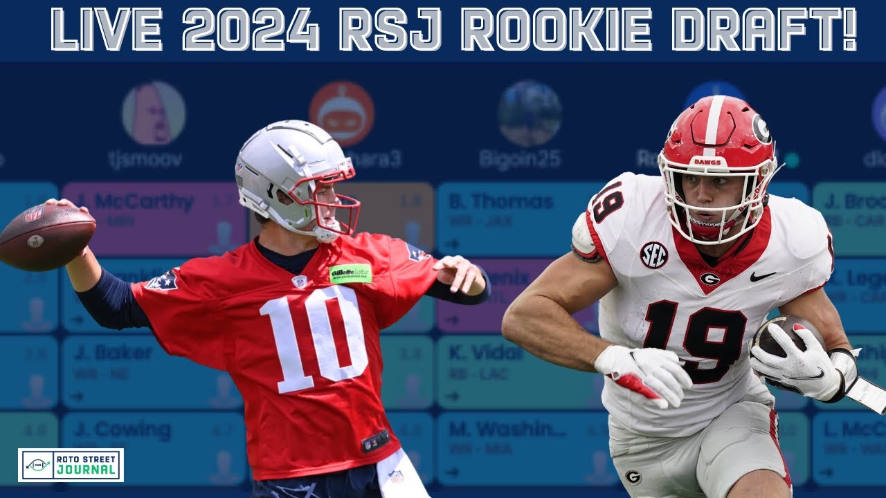 LIVE 2024 Fantasy Football Dynasty Rookie Draft | Roto Street Journal ...