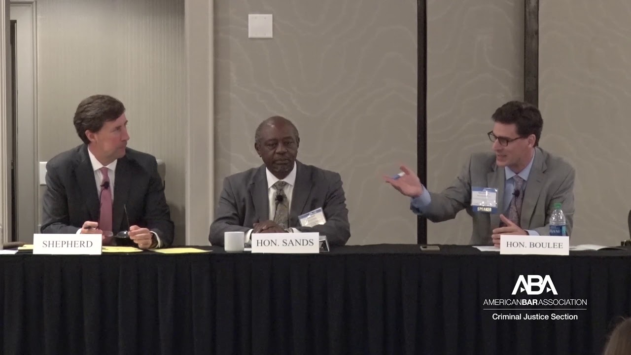 A View from the Federal Judicial Bench: Examining Sentencing Issues ...