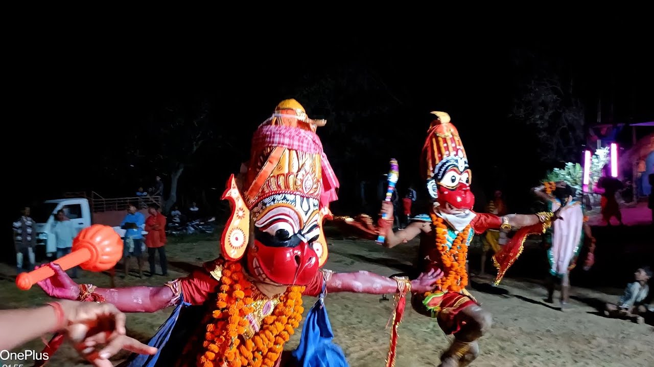 Asta bira dance II Ramalila Hanuman dance II Ramanatak village files # ...