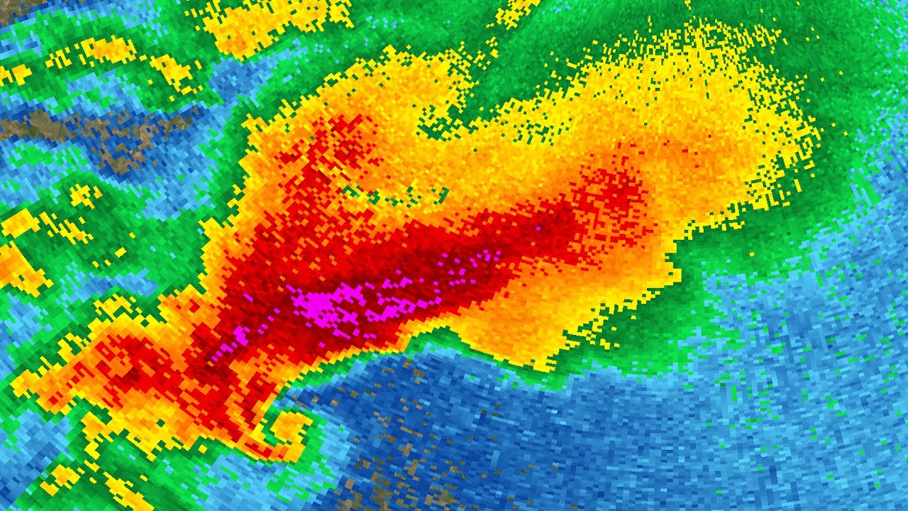 2012 Conway Springs, KS Supercell Radar Loop - YouTube