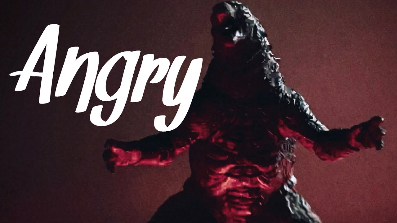 Godzilla screaming & running for no reason (Stop Motion practice) - YouTube