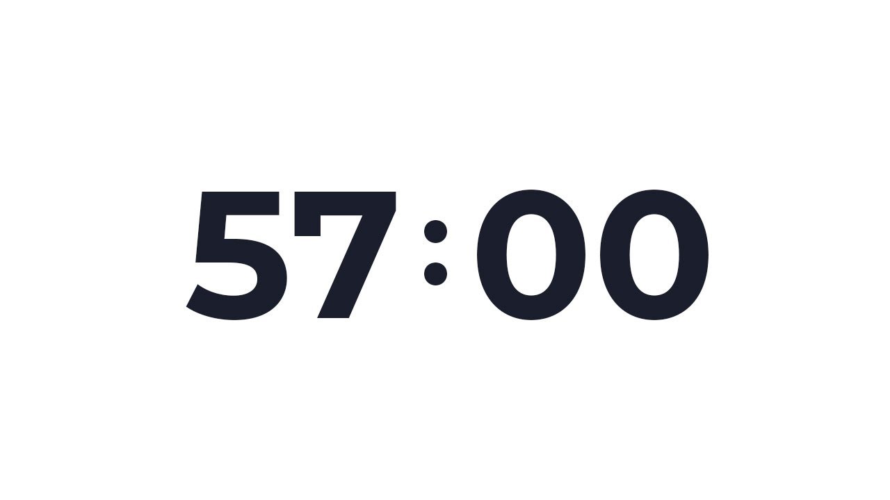 57 Minute Timer - YouTube
