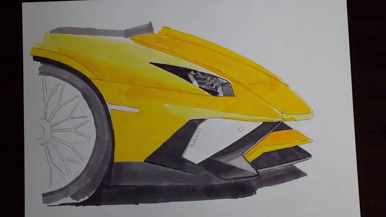 Lamborghini aventador front rendering - YouTube