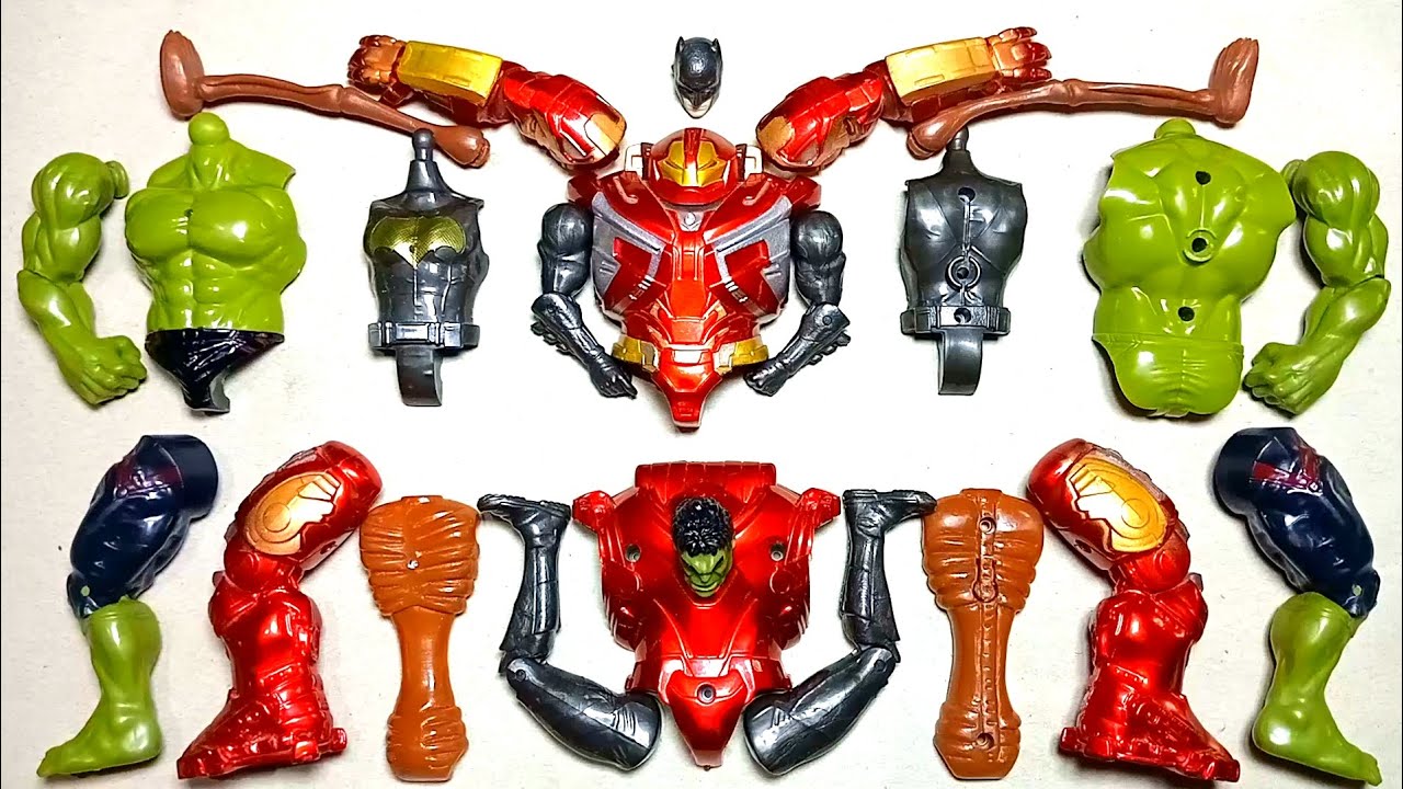 AVENGERS TOYS ASSEMBLE MARVEL'S ~ HULK BUSTER, HULK SMASH, BATMAN ...