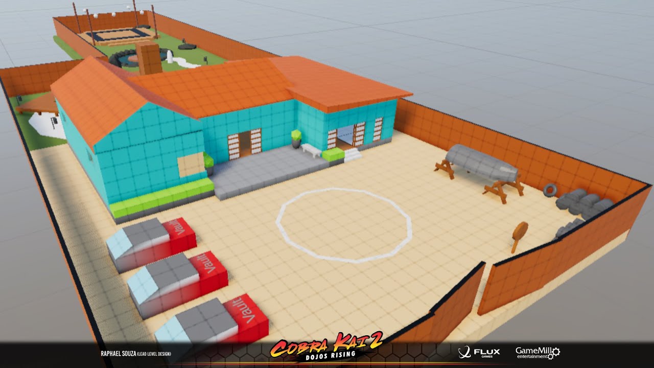 Cobra Kai 2 Dojos Rising - Miyagi Do Dojo - Blockout Level - Level ...