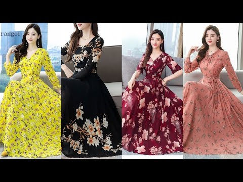 Stylish fancy Shafoon frocks design for summer outfit - YouTube