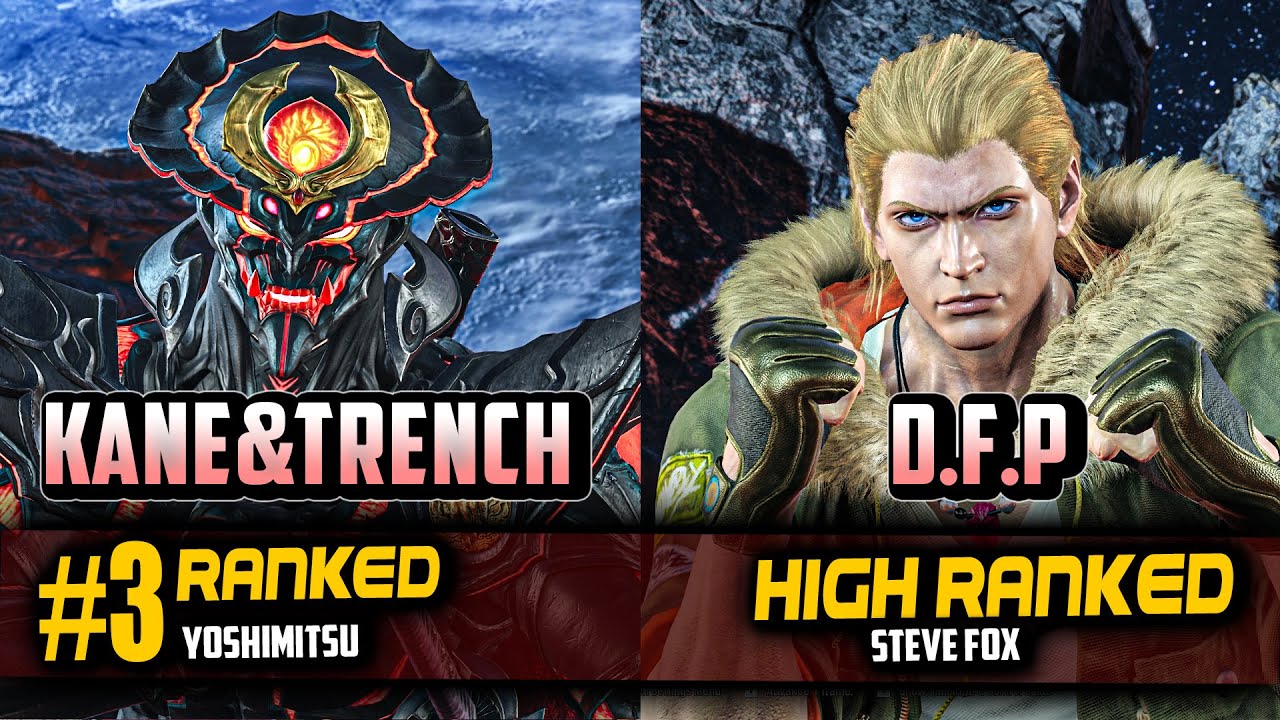TEKKEN 8 - Kane&Trench (#3 Yoshi) Vs D.F.P (Steve) - online Rank - YouTube