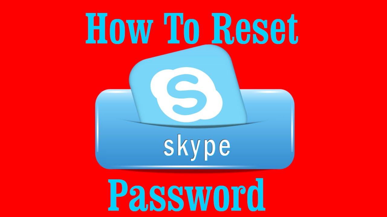 How To Reset Skype Password - YouTube
