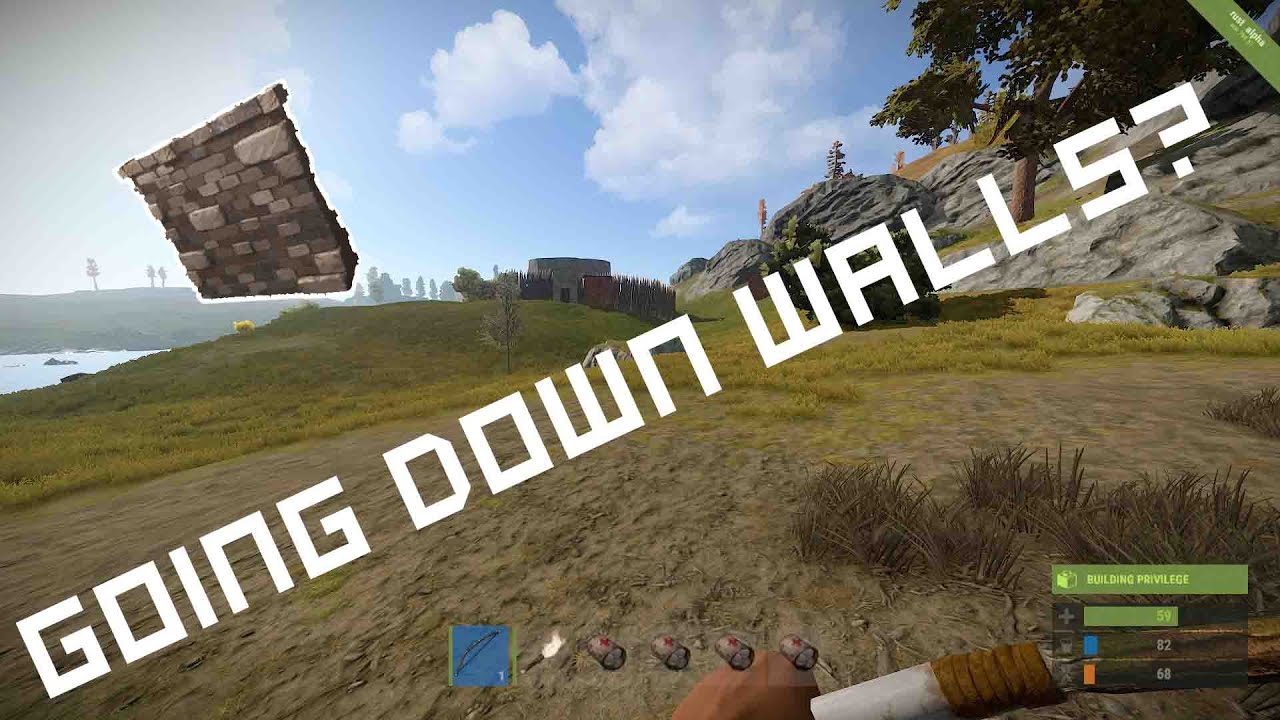 GOING DOWN STONE WALLS? (Tips & Tricks for Rust) - YouTube