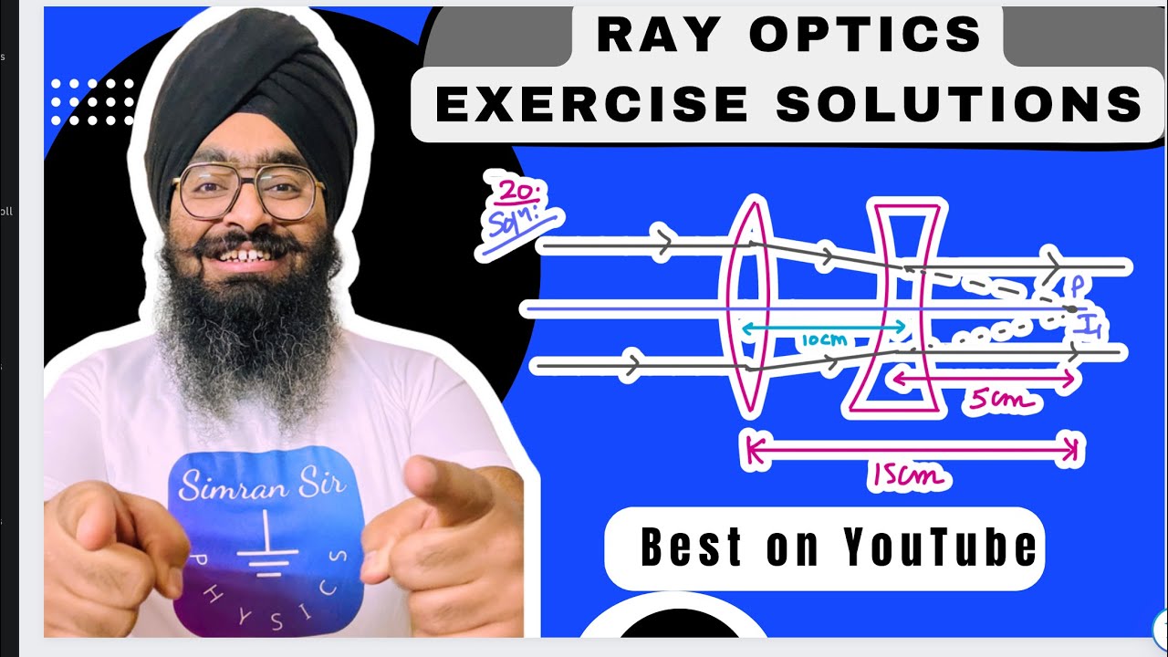 RAY OPTICS EXERCISE SOLUTIONS BY SIMRAN SIR - YouTube