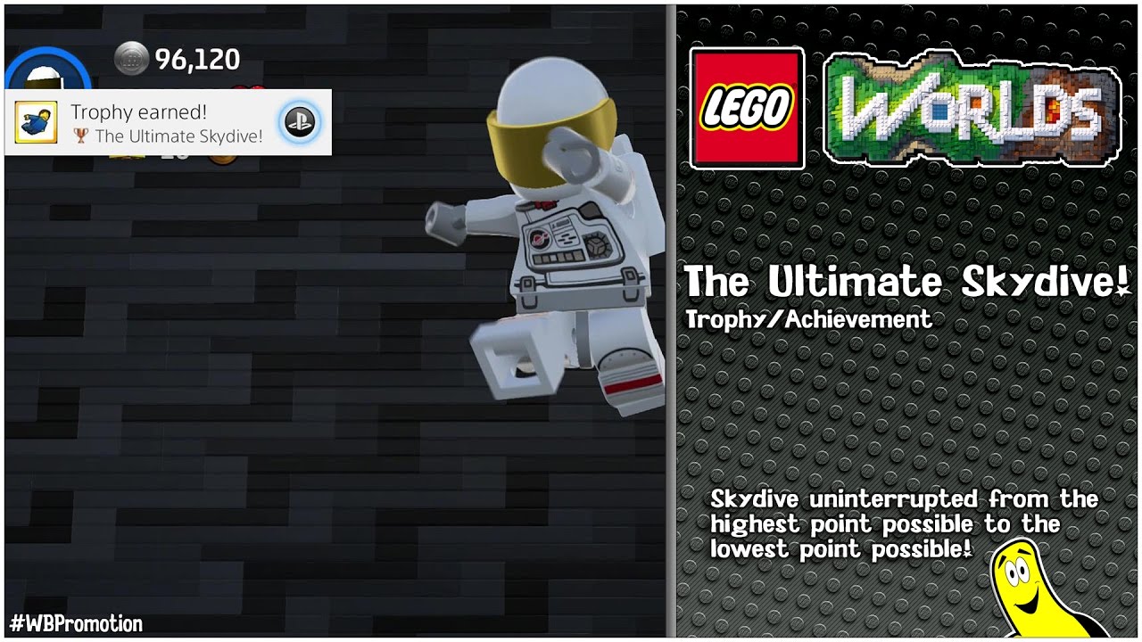 Lego Worlds: "The Ultimate Skydive" Trophy/Achievement - HTG - YouTube