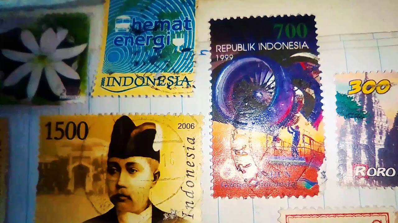 Koleksi perangko surat jadul - YouTube