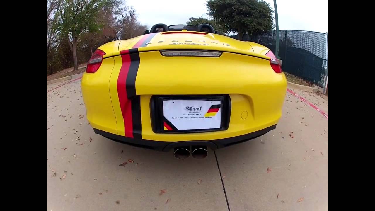 Porsche Cayman / Boxster Exhaust 981 (3.4L) with FVD Sound Version ...