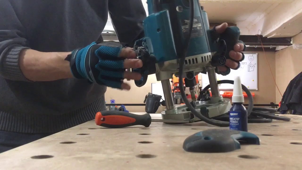 Победа над люфтом ручек makita rp2300. - YouTube