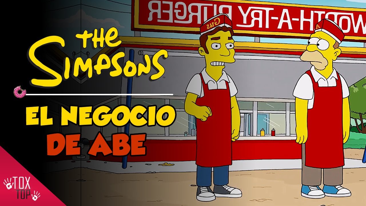 Abe era dueño de hamburguesas Krusty | Los Simpson - YouTube