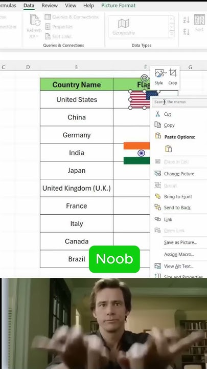 Insert Country Flags in Excel | Quick & Easy Guide (2025) #excel #exceltricks #excelshortcuts ...