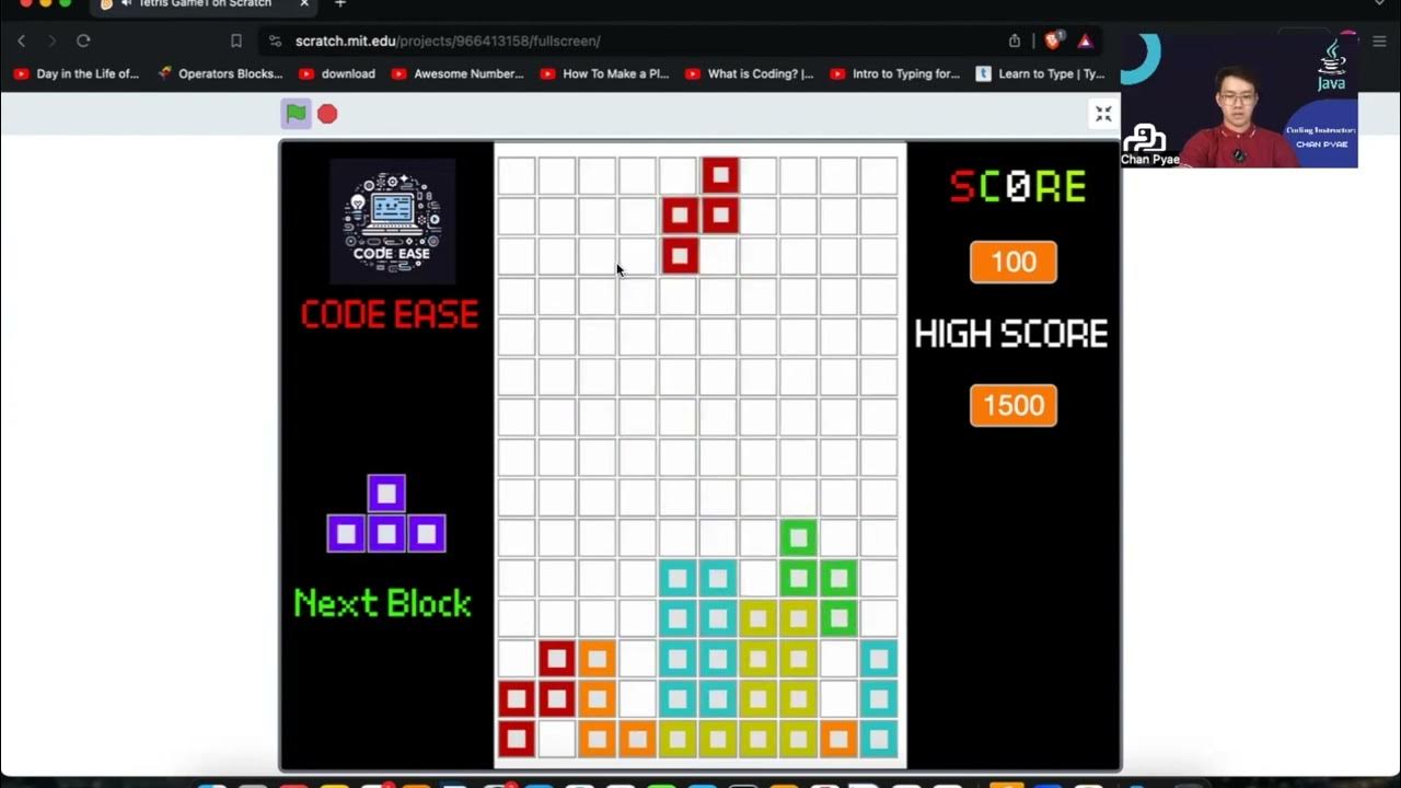 Tetris game development with scratch programming#coding #scratch #scratch3 - YouTube