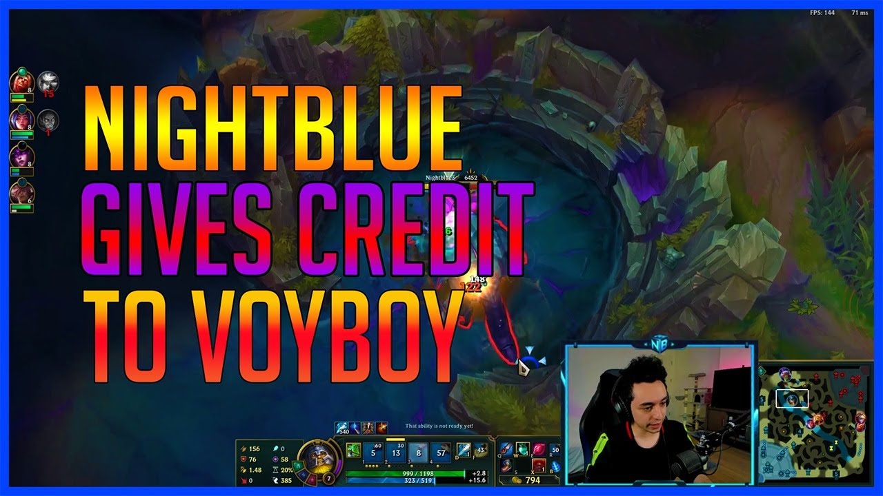 Nightblue Gives The Credit That Voyboy Deserve - Daily League videos ...