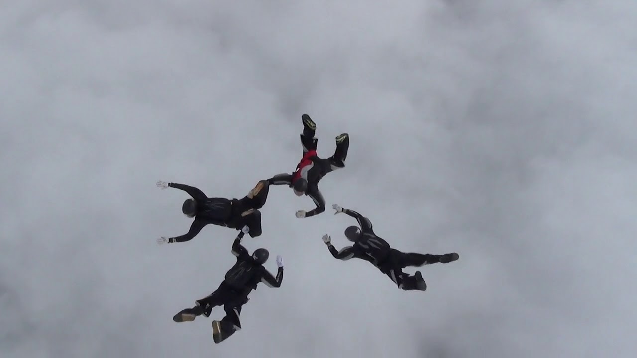 Rd 4 - 410 4-Way Formation Skydiving - Sweden - C4 - Saarlouis WC & EC ...
