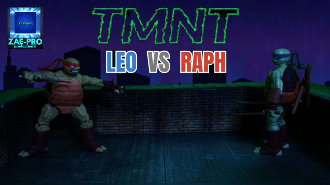 TMNT LEO VS RAPH (2007) recreation (STOP-MOTION) - YouTube