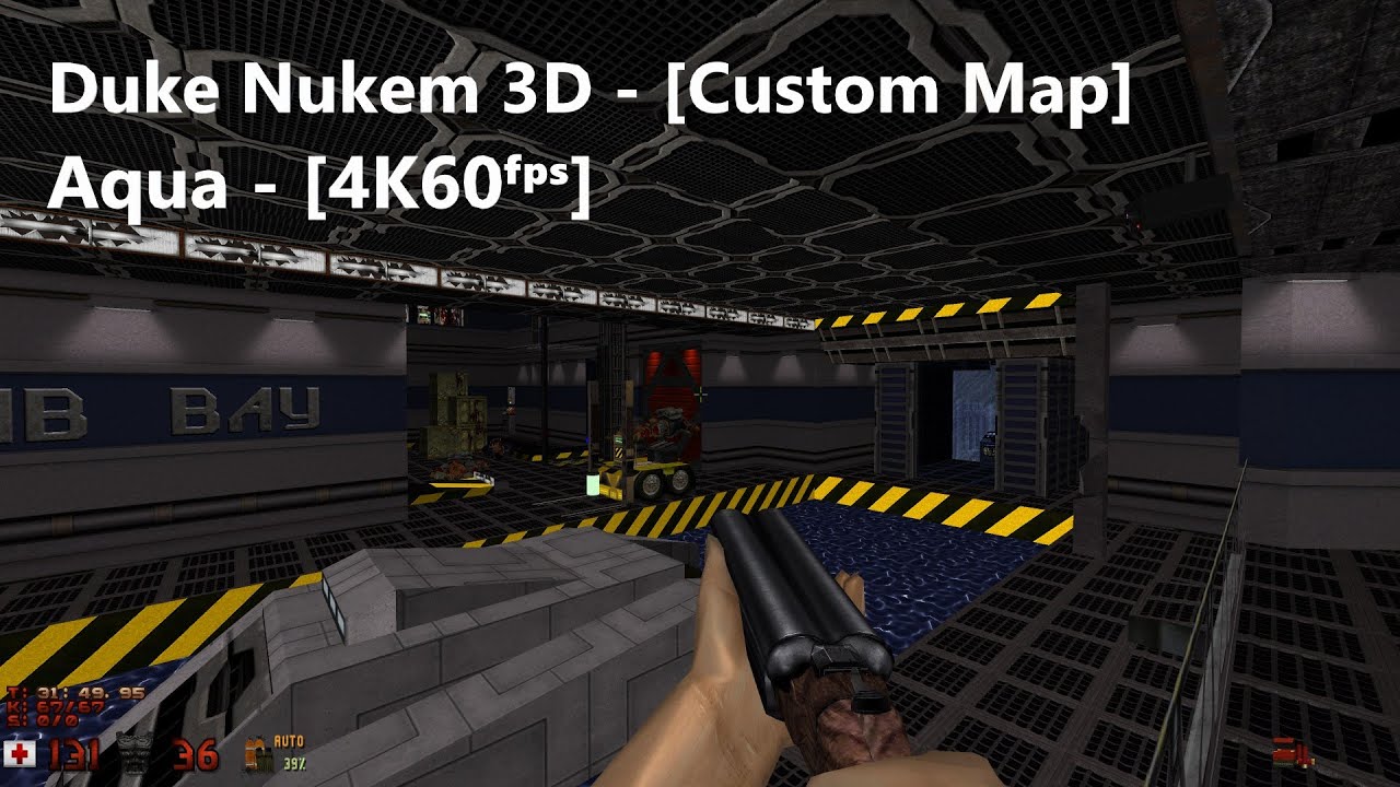 Duke Nukem 3D - Map: #0011 - Aqua - [4K60ᶠᵖˢ] - [100% Kills] - YouTube