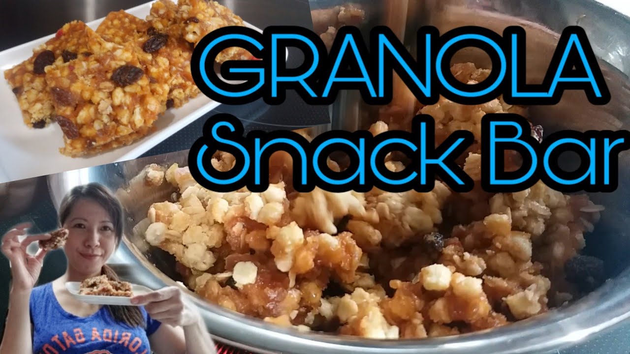 GRANOLA BAR/SNACK BAR - YouTube