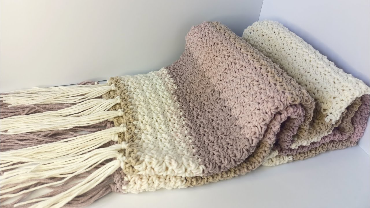 Easy Crochet Scarf For Beginners One Row Repeat | How to Crochet Scarf ...