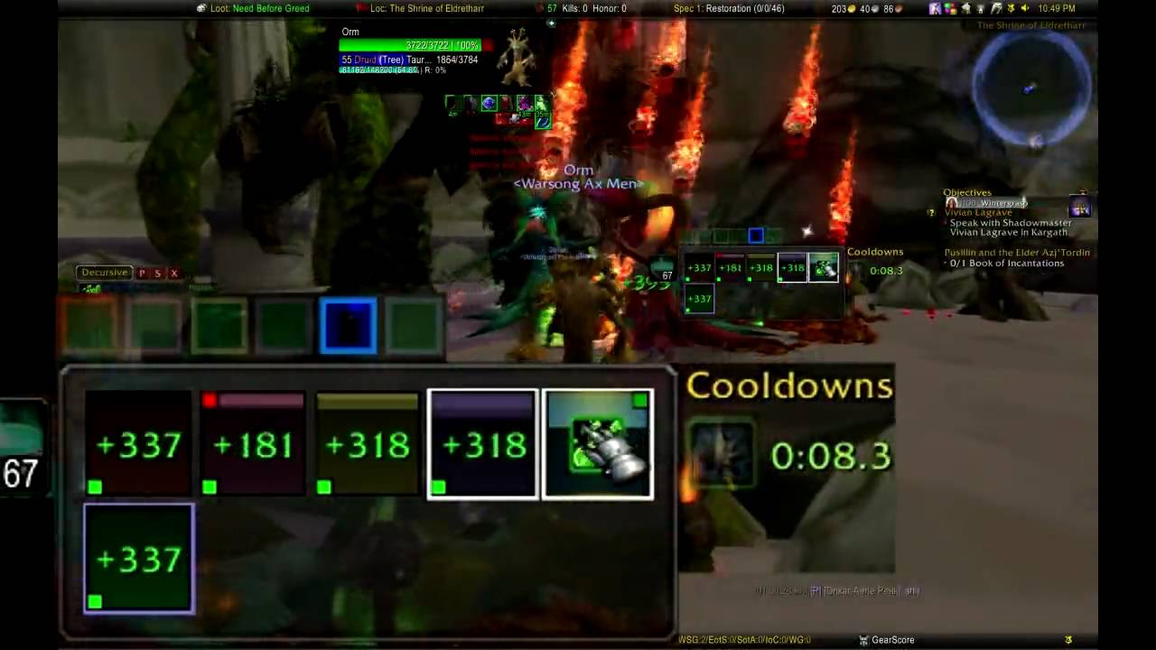 Healing with Clique and Grid in World of Warcraft - YouTube