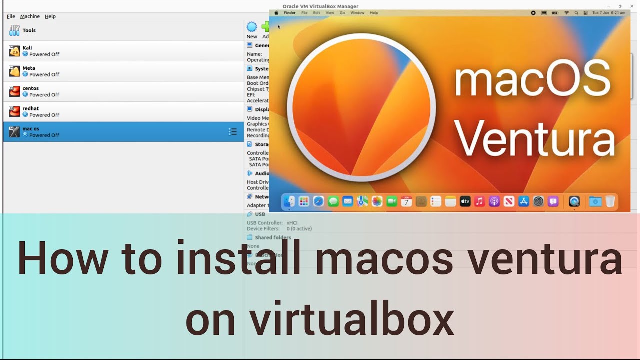 how to install macos ventura on virtualbox | Seamless Integration ...