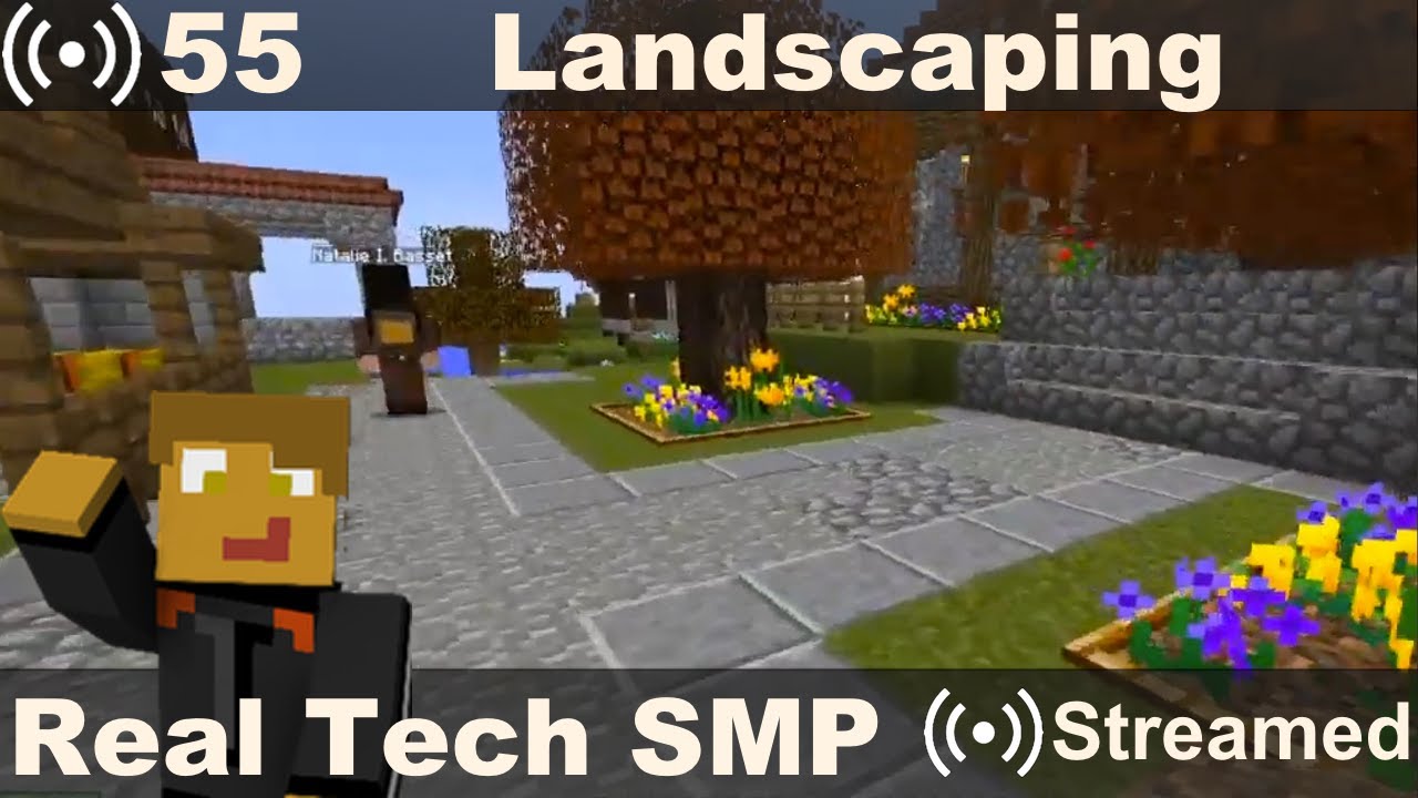 Real Tech SMP #55 - Landscaping and Path Building - YouTube