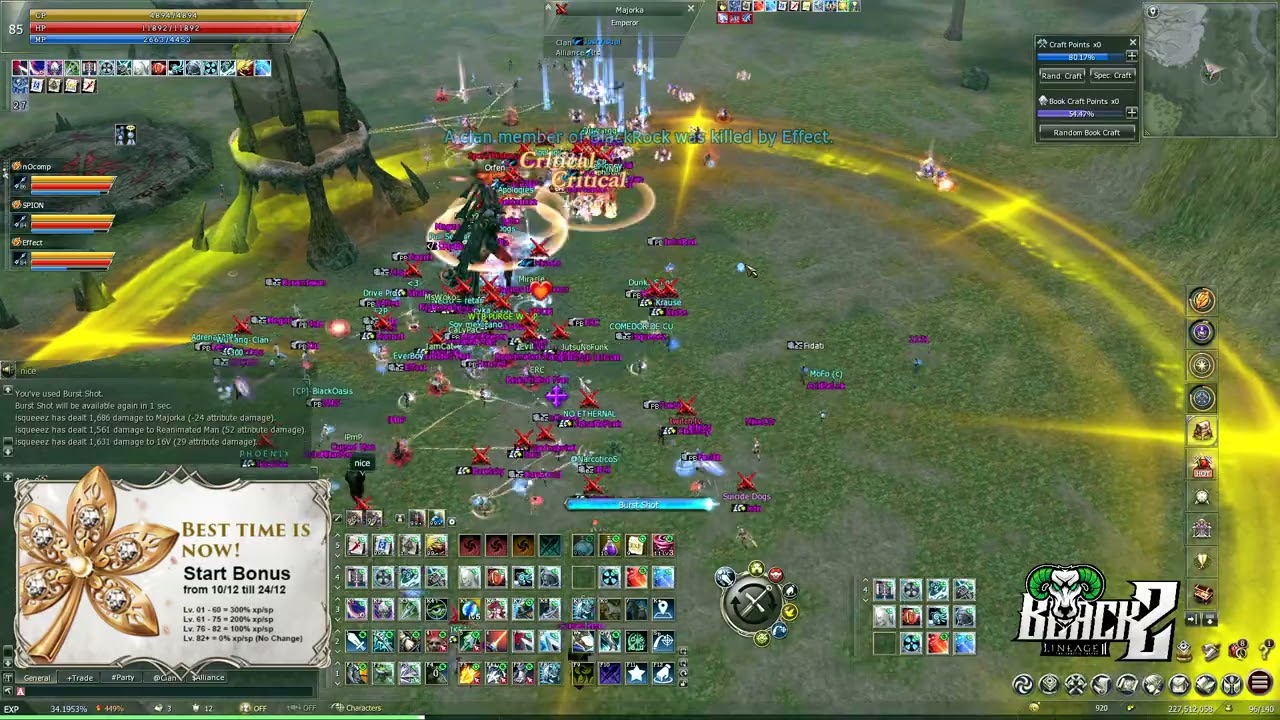 L2 Innadril - Ghost Sentinel PvP Day - Clan Black Z - YouTube