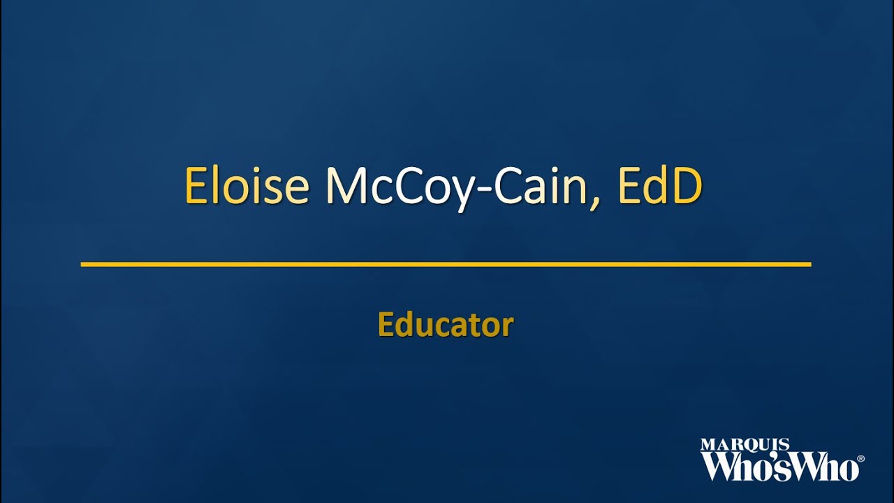 Eloise McCoy Cain Honored for Contributions to Education - YouTube