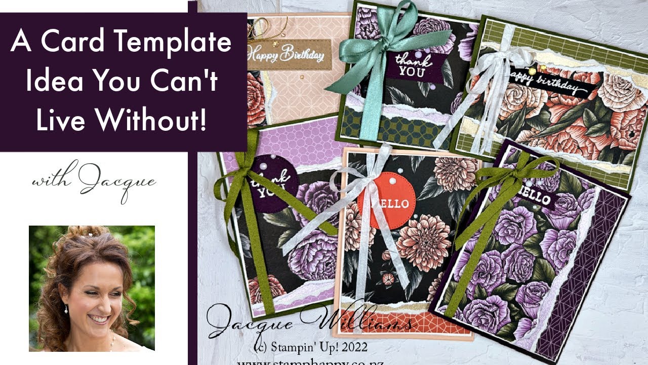 A Card Template Idea You Can't Live Without! Make 72 Card Fronts with ...