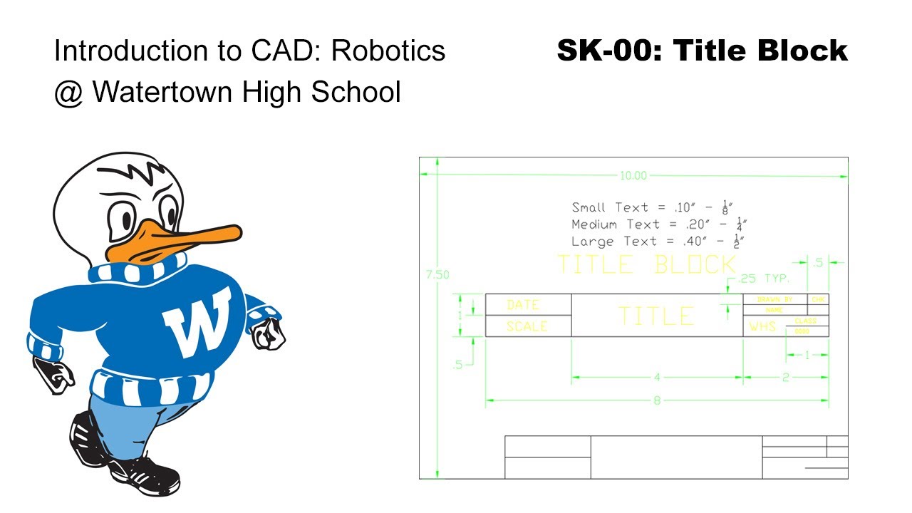 SK-00: Title Block Demo - YouTube