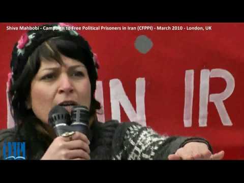 Shiva Mahbobi - Campaign to Free Political Prisoners in Iran - 8 march Rally (2010) London, UK